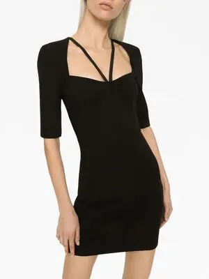 Dolce & Gabbana Strappy Half-length Sleeves Mini Dress