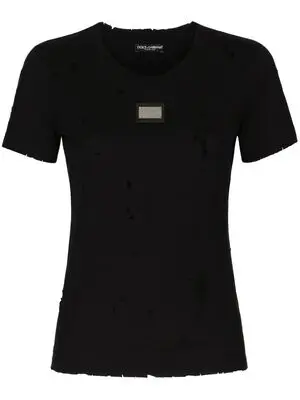 Dolce & Gabbana Distressed T-shirts For Women
