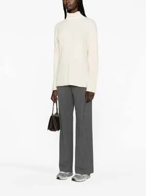 P.a.r.o.s.h Roll-neck Waffle-knit Jumper - Neutrals