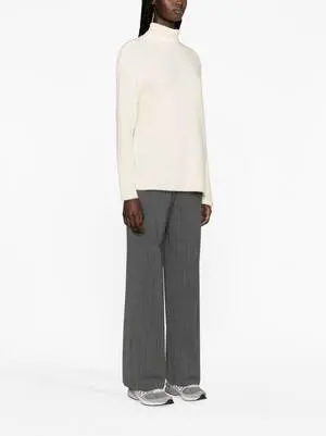 P.a.r.o.s.h Roll-neck Waffle-knit Jumper - Neutrals