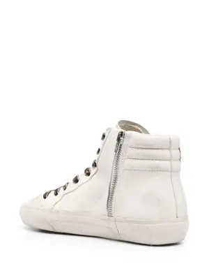 GOLDEN GOOSE Slide Hi-top Sneakers - White