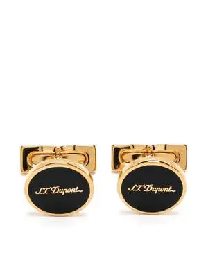 S.t. Dupont Engraved-logo Cufflinks - Gold