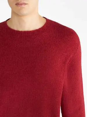 Etro Logo-embroidered Cashmere Jumper - Red