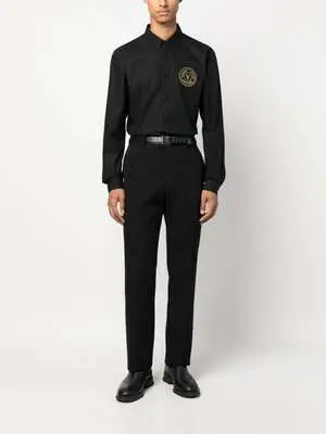 Versace Logo-print Cotton Shirt