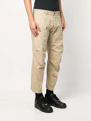 Dsquared2 Distressed Cropped Trousers