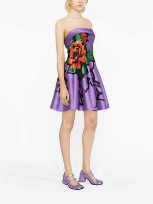 Philosophy Di Lorenzo Serafini Graphic Print Bandeau Minidress