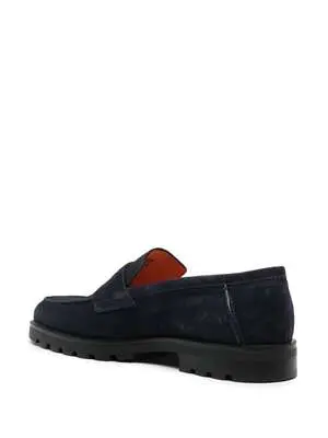 Santoni Almond-toe Penny Loafers