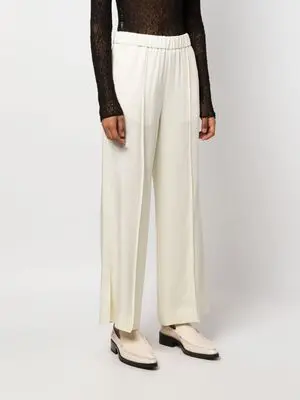 JIL SANDER High-waist Pleated Trousers - Neutrals