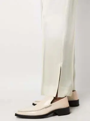 JIL SANDER High-waist Pleated Trousers - Neutrals