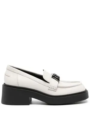 Furla 58mm Logo-plaque Leather Loafers