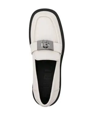 Furla 58mm Logo-plaque Leather Loafers