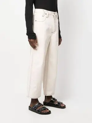 Eckhaus Latta Wide-leg Cropped Trousers