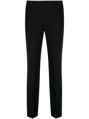 P.a.r.o.s.h Mid-rise Wool-blend Trousers - Black