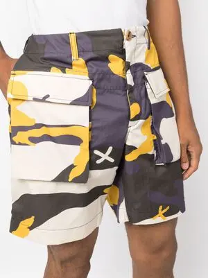 THE POWER FOR THE PEOPLE Camouflage-print Deck Shorts