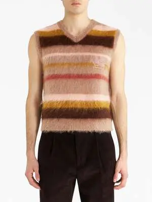 Etro Logo-embroidered Mohair-blend Jumper