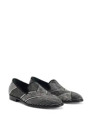 GIUSEPPE ZANOTTI Raimond Crystal-embellished Loafers