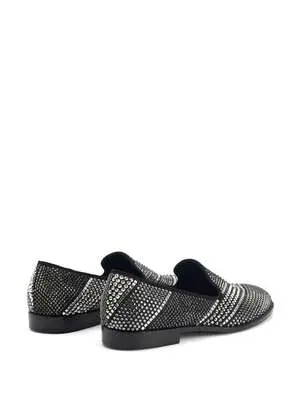 GIUSEPPE ZANOTTI Raimond Crystal-embellished Loafers