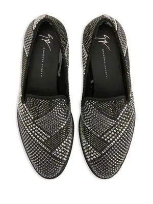 GIUSEPPE ZANOTTI Raimond Crystal-embellished Loafers