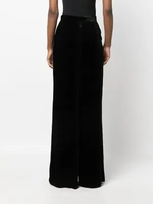 Alberta Ferretti Velvet Palazzo Trousers