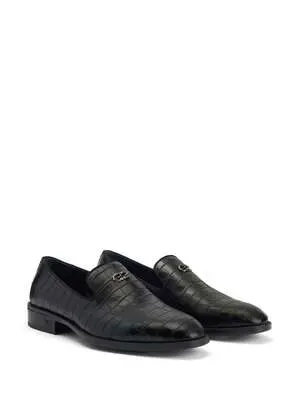 GIUSEPPE ZANOTTI Imrham Crocodile-effect Loafers