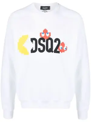 Dsquared2 Logo-print Cotton Sweatshirt - White