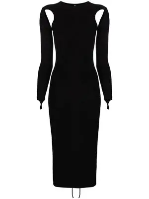 ANDREĀDAMO Sculpting Cut-out Midi Dress