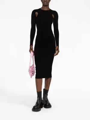 ANDREĀDAMO Sculpting Cut-out Midi Dress