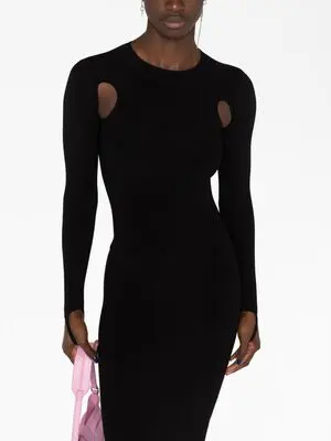 ANDREĀDAMO Sculpting Cut-out Midi Dress