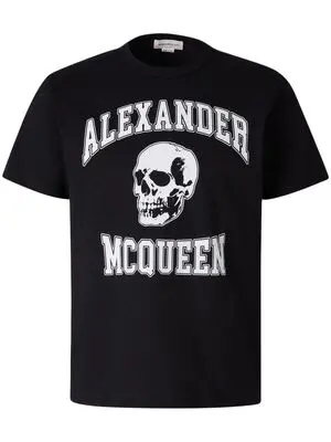 Alexander McQueen Skull Logo-print T-shirt - Black