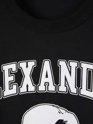 Alexander McQueen Skull Logo-print T-shirt - Black
