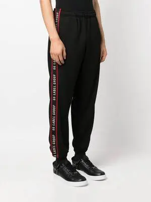 44 LABEL GROUP Logo-stripes Cotton Track Pants