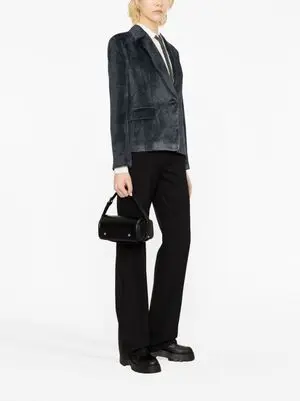 Brunello Cucinelli Corduroy Single-breasted Blazer - Blue