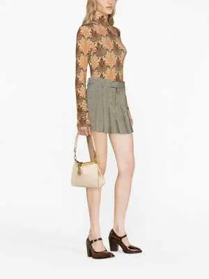 Etro Vela Leather Shoulder Bag - Neutrals