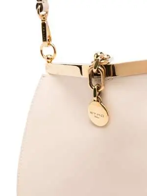 Etro Vela Leather Shoulder Bag - Neutrals