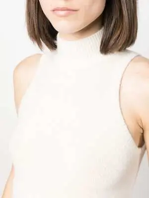 PATOU Mock-neck Knit Top - White