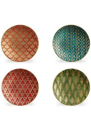 L'Objet Fortuny Canape Plates - Red