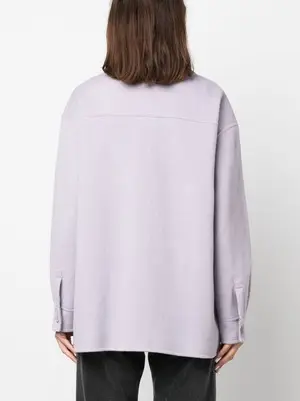Calvin Klein Wool Shirt Jacket - Purple