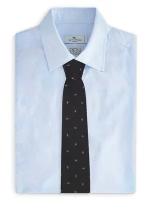 Etro Paisley Jacquard Silk Neck Tie