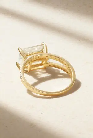 Mateo Point Of Focus 14-karat Amethyst And Diamond Ring