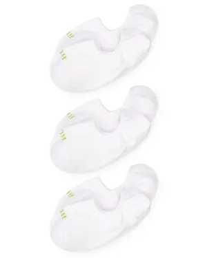 Hue Air Cushion Socks Set Of 3 - White