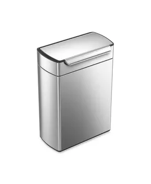 SIMPLEHUMAN 48 Liter Touch Bar Recycling Kitchen Trash Can