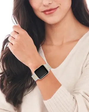Michele 18k Bracelet Band For Apple Watch - Silver/gold