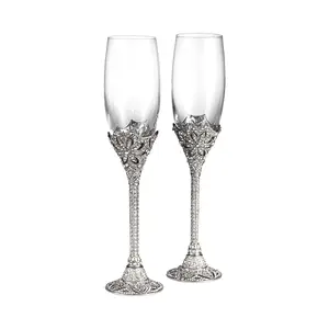 OLIVIA RIEGEL Windsor Flute, Set Of 2 - Silver