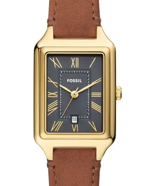 Fossil Raquel Watch, 23mm X 37mm - Gray/brown