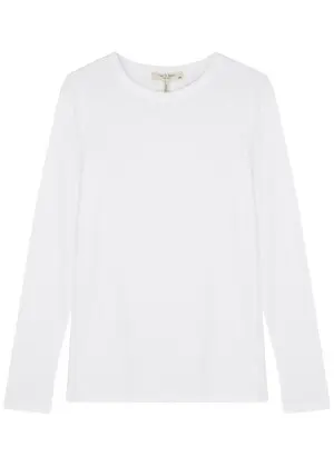 Rag & Bone Slub Cotton Top - White
