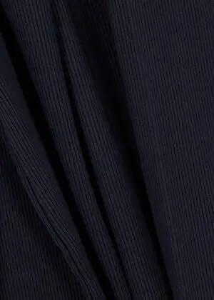 Vince Ribbed Stretch-jersey Top - Navy