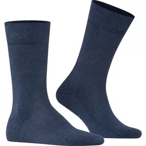 Falke Sensitive London Cotton Blend Socks - Navy Melange