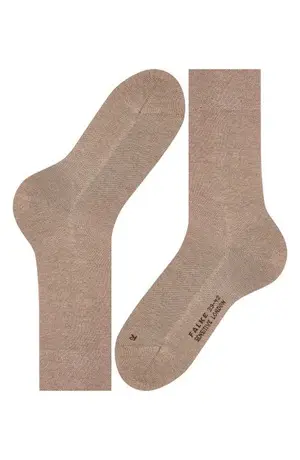 Falke Sensitive London Cotton Blend Socks - Nutmeg Melange