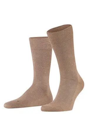 Falke Sensitive London Cotton Blend Socks - Nutmeg Melange