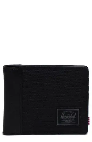 Herschel Supply Co. Hank Rfid Bifold Wallet - Black Tonal